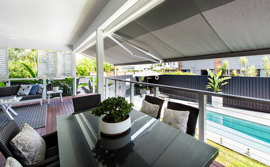 Base Plus Full Cassette Folding Arm Awning